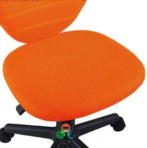 C36- Armless Desk Chair Computer Chair in Grey, Height-Adjustable ...