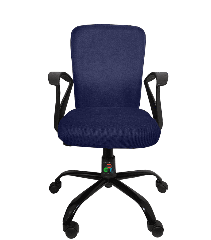 C14 Zebra 'S' Handle Mid-Back Ergonomic Office Chair (Navy Blue) - The ...