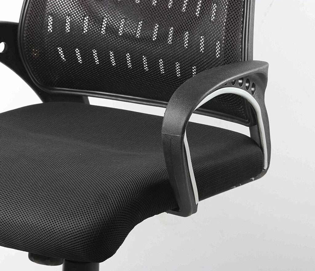 898 Mesh-Back Ergonomic Revolving Office Chair | Tilt Mechanism, Nylon ...