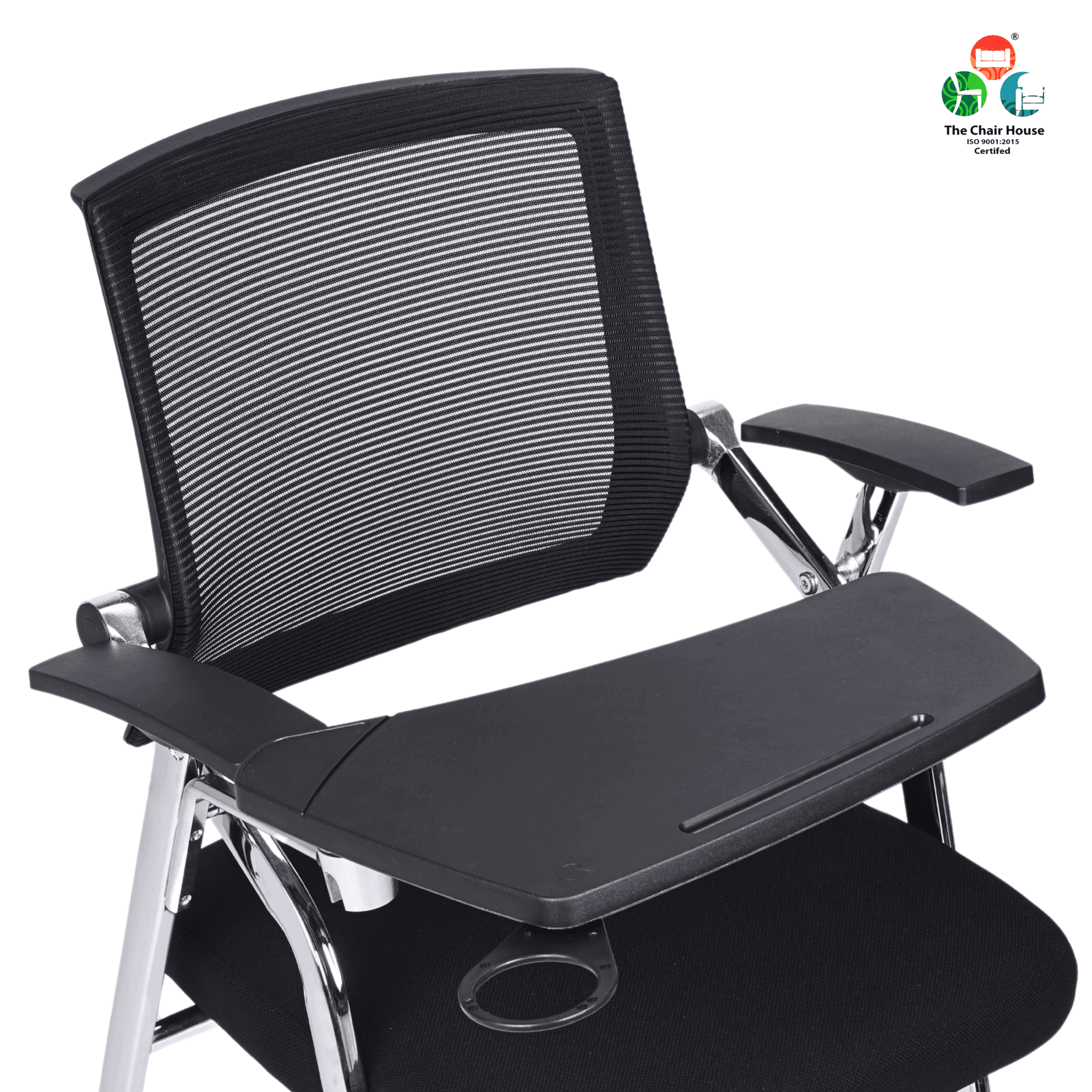 T03- Multifunctional Folding Desk Chair Tablet Arm Writing Board and ...